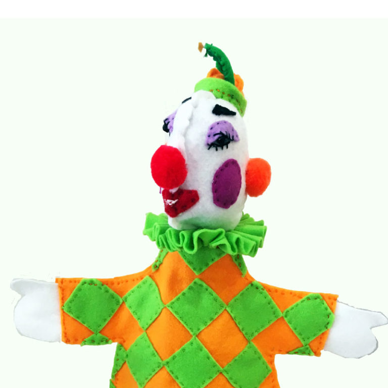 Clown Hand Puppet by Sis Punch and Judy Series
