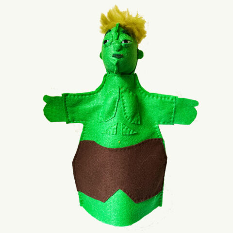 Hulk Hand Puppet Handcrafted by Terri